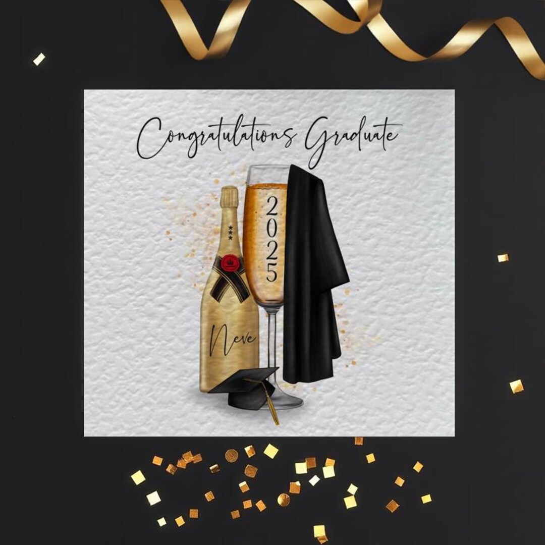 Congratulations Graduate Card. Graduation 2023, Personalised With ...