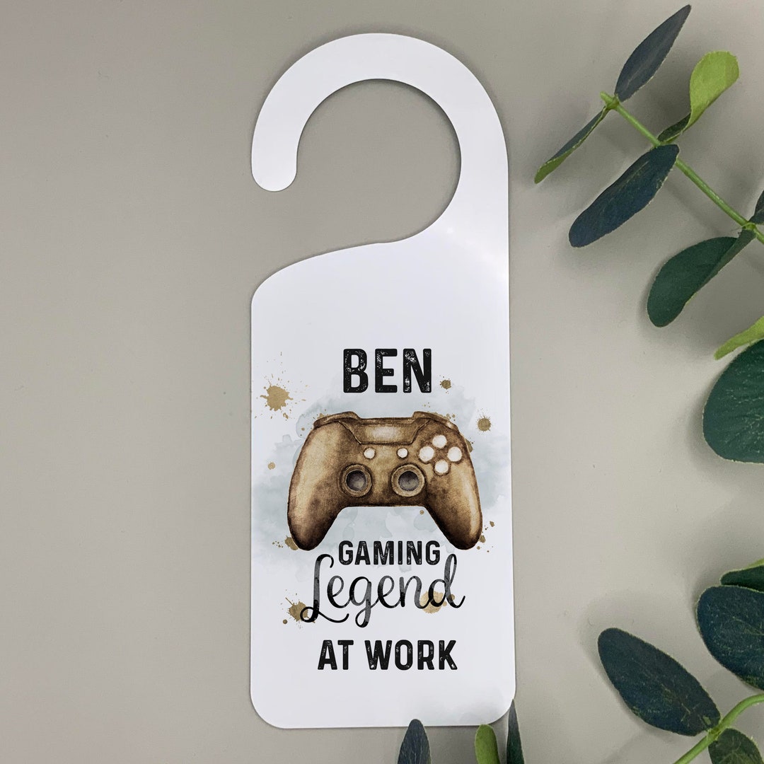 Gaming Legend Gifts, Gamer Gifts, Gamer Room Decor, Gamer Door Sign ...