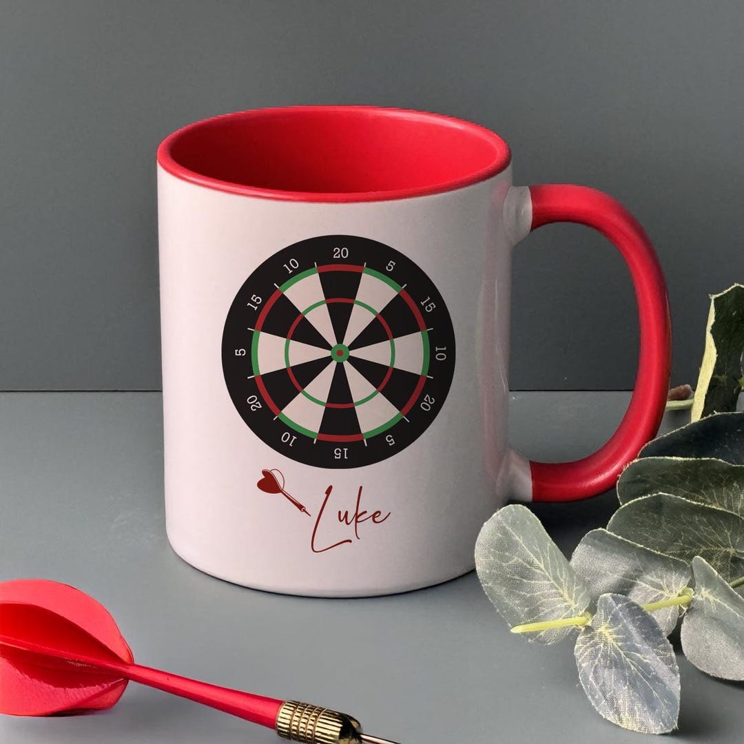 Personalised Darts Mug, Darts Player Mug, Sports Mug, Darts Enthusiast ...