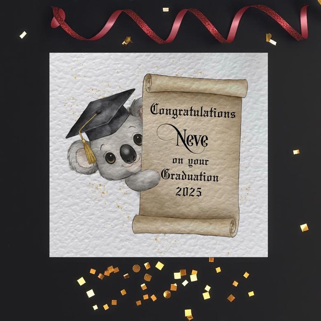 Congratulations on Your Graduation 2025 Card Set Can Be Personalised ...