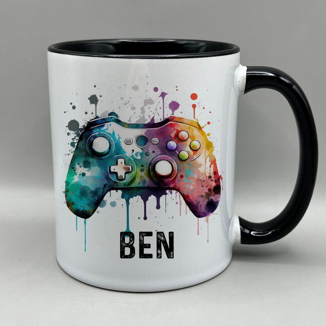 Personalised Gamer Mug, Gamer Mug & Coaster, Gaming Mug and Coaster ...