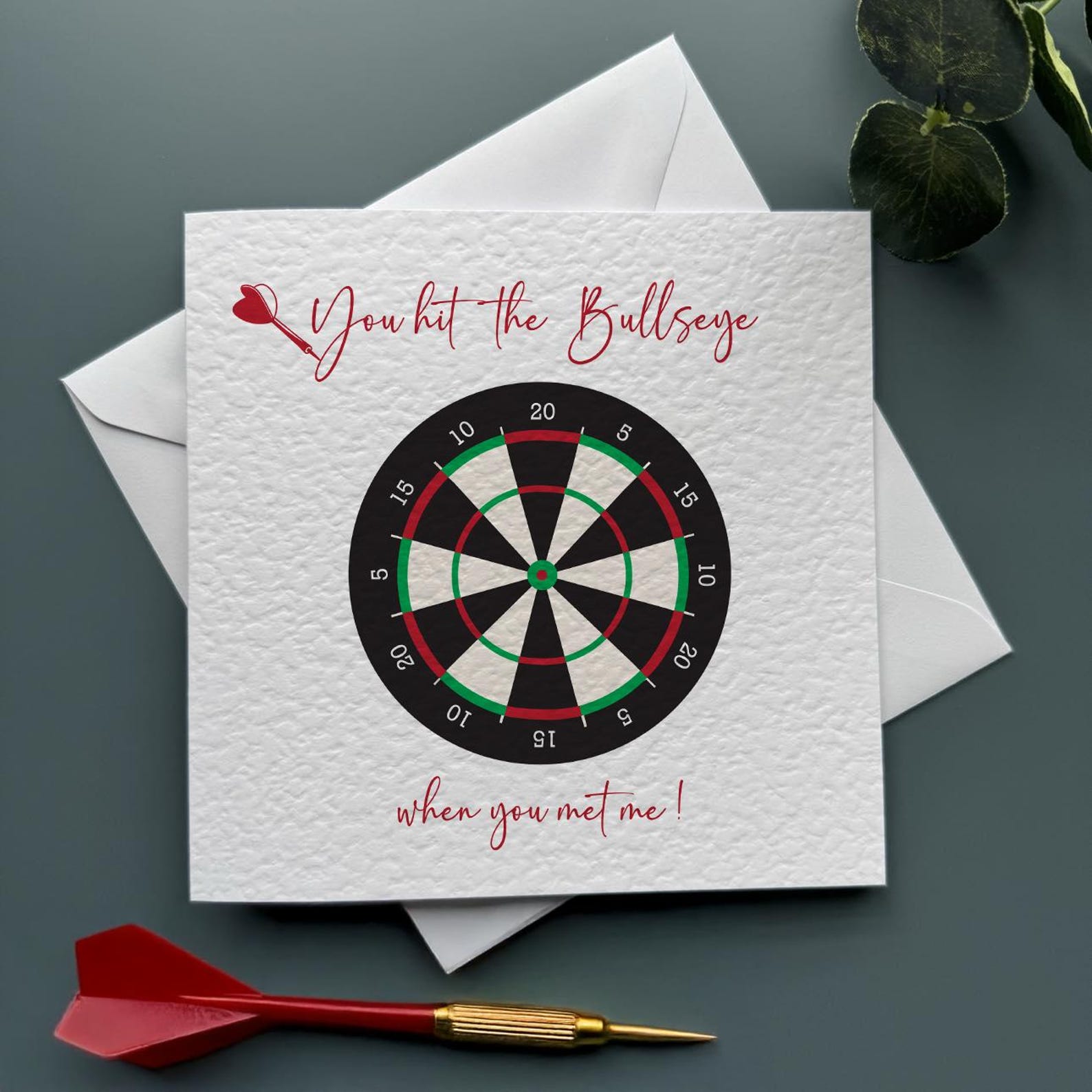 Personalised Darts Card , Darts Player Card, Valentines Card, Darts ...