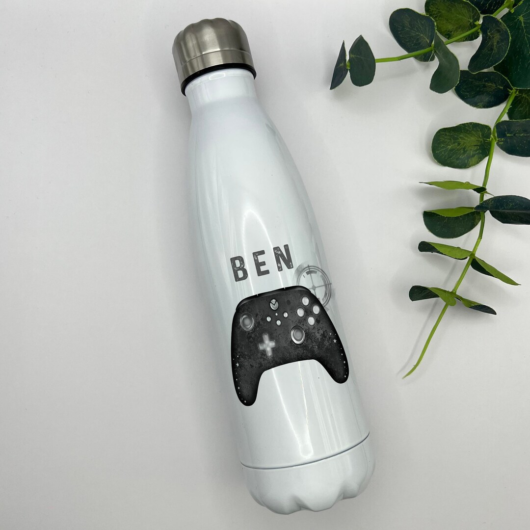 Personalised Gamer Gift, Gamer Water Bottle, Insulated Bottle, Hot or ...