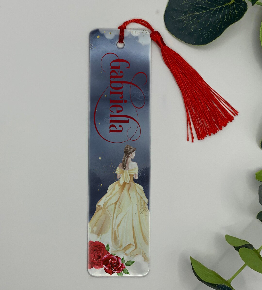 Personalised Beauty and the Beast Bookmark, Fairytale Book Mark ...