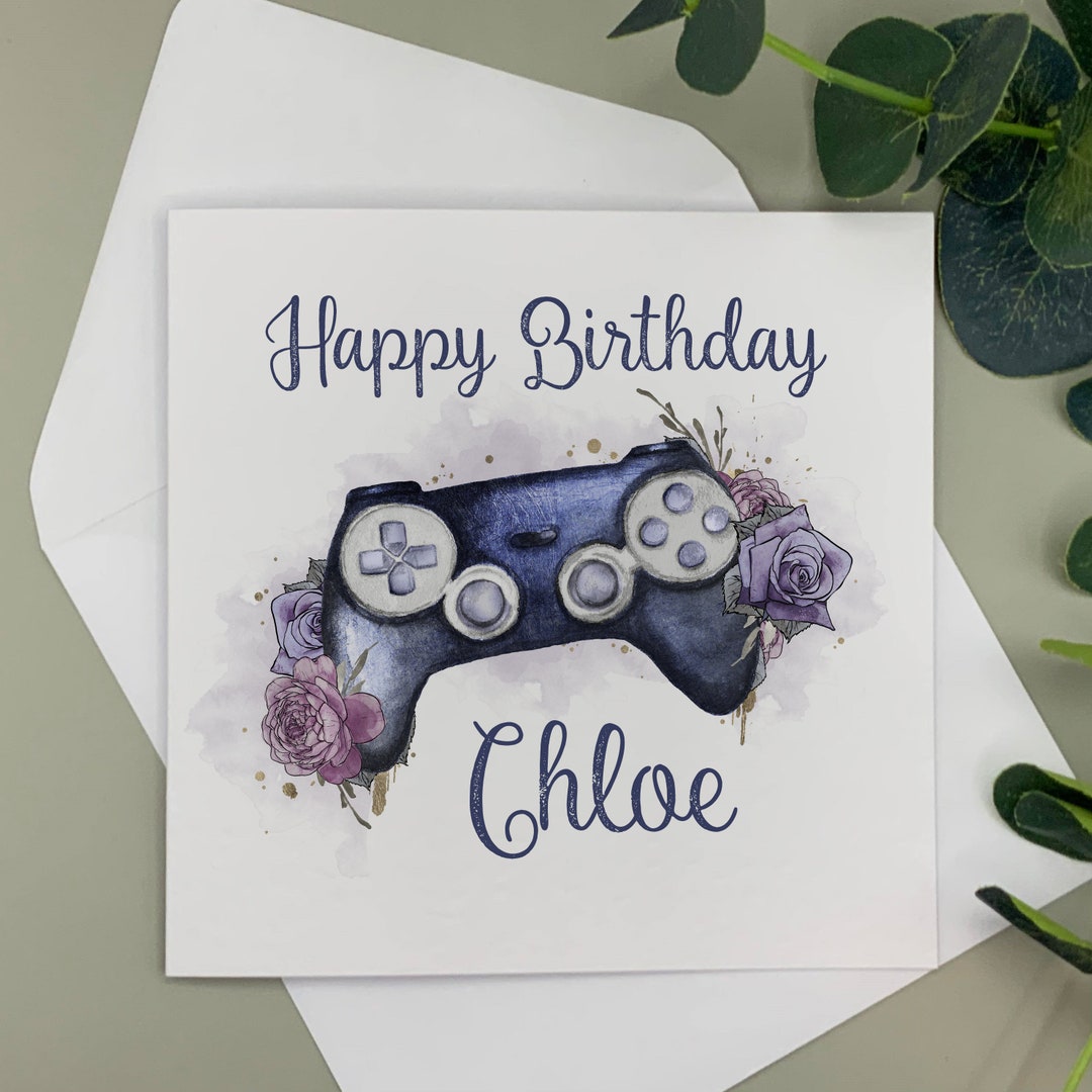 Personalised Gaming Birthday Card, Gaming Legend Birthday Card, Gamer ...