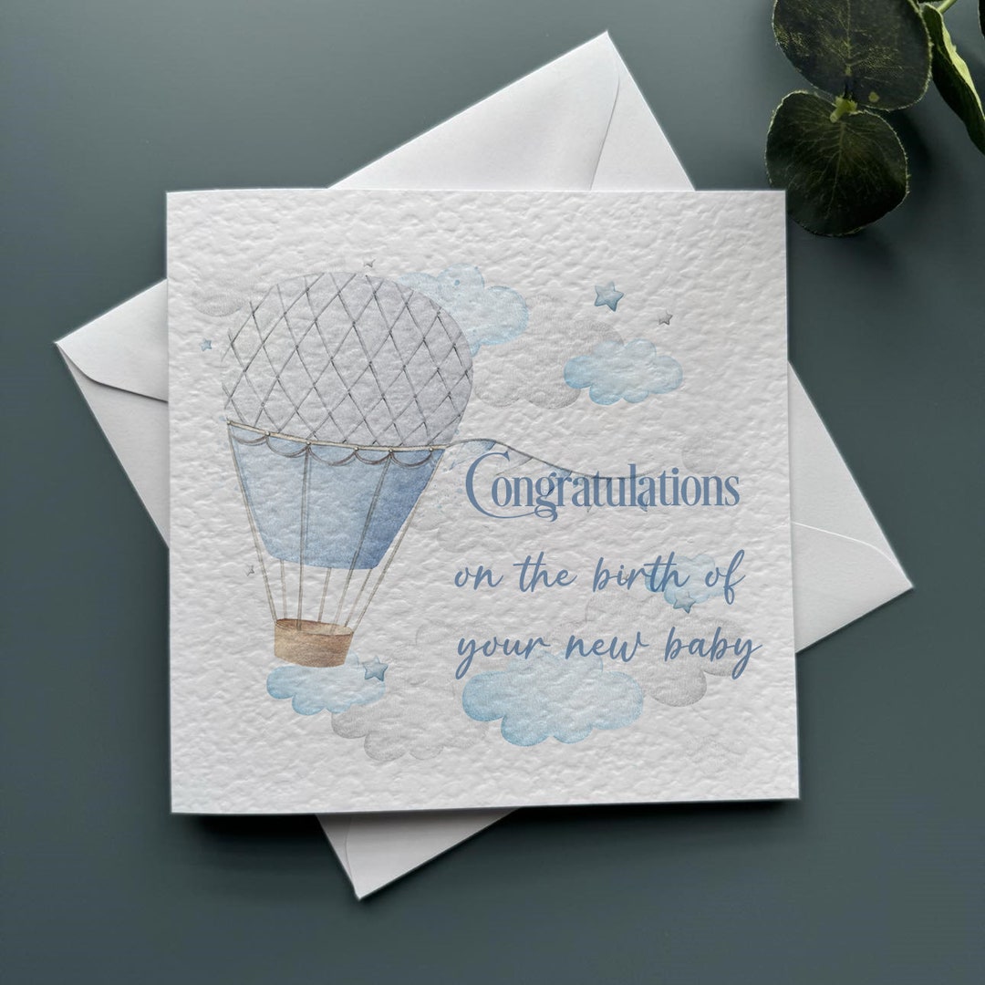 New Baby Card, Congratulations on Your New Baby Card, Available in a ...