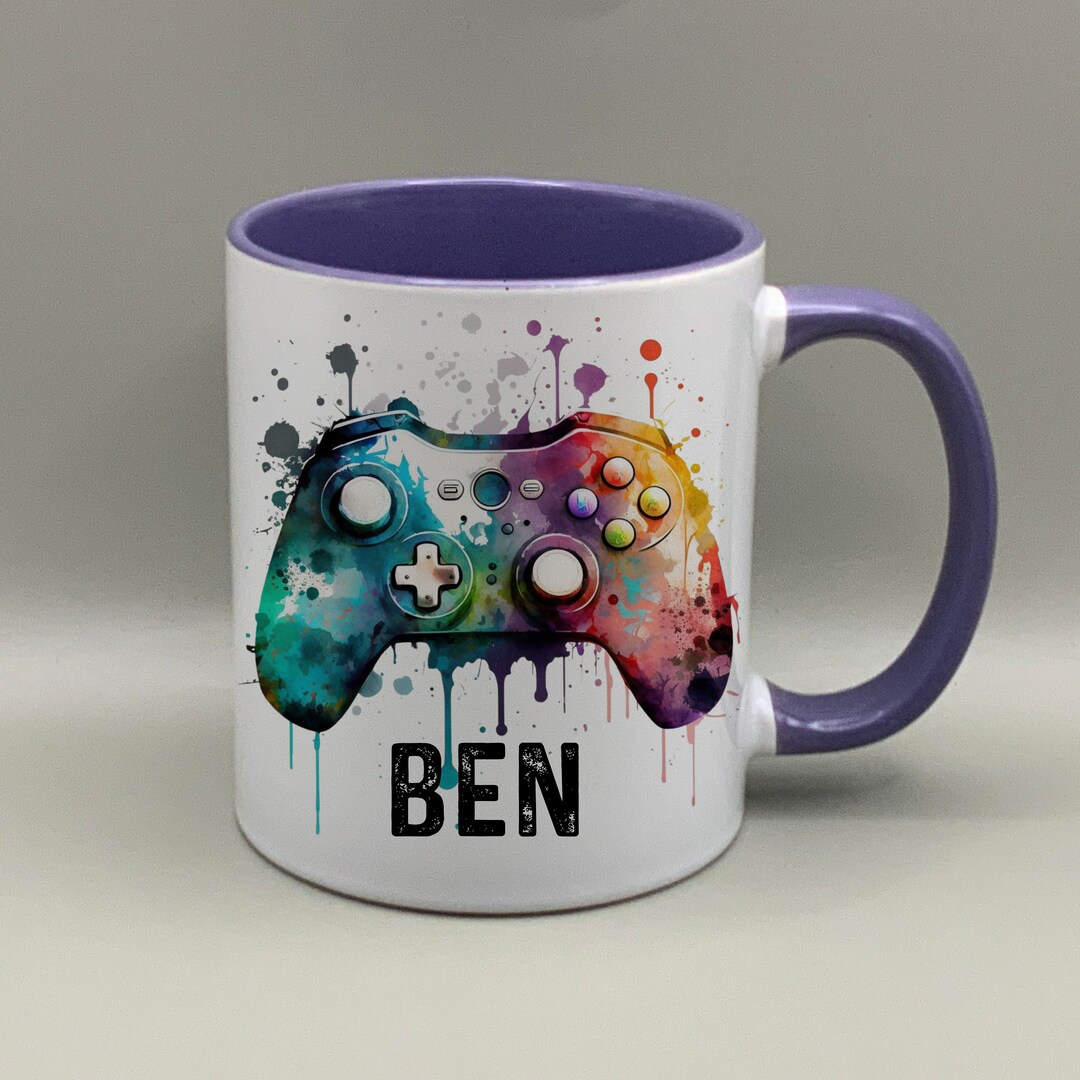 Personalised Gamer Mug, Gamer Mug & Coaster, Gaming Mug and Coaster ...
