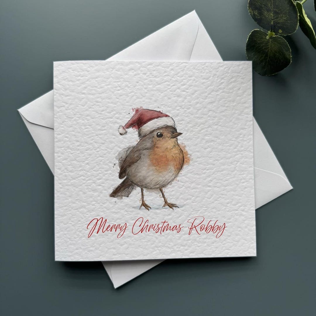 Robin Card, Robin Red Breast Card, Christmas Card. Robin Card, Any ...