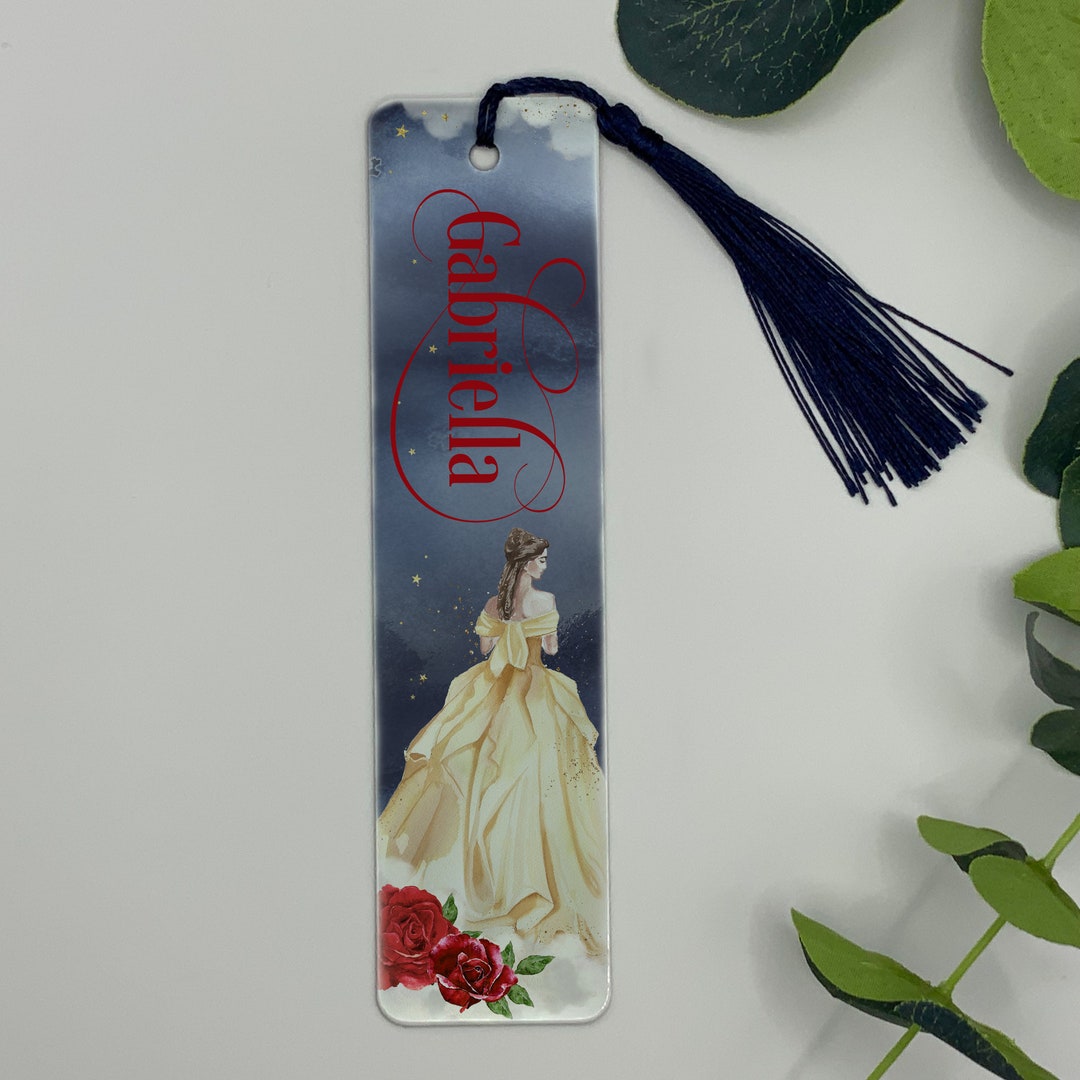 Personalised Beauty and the Beast Bookmark, Fairytale Book Mark ...