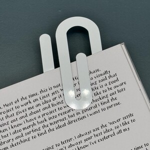 Personalised Giant Paperclip Metal Bookmark, Watercolour Paperclip ...