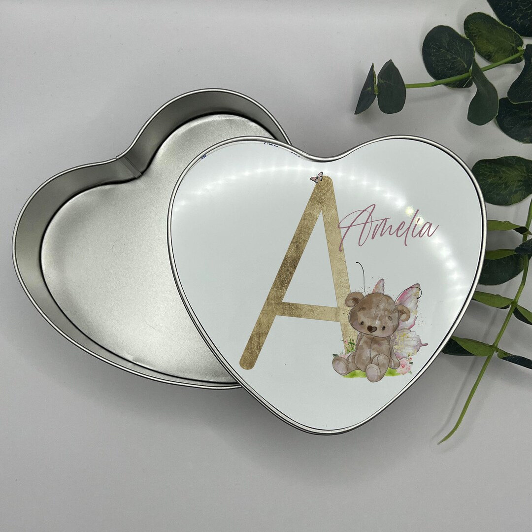 Personalised Faiiry Teddy Bear Alphabet Heart Aluminium Treat - Etsy