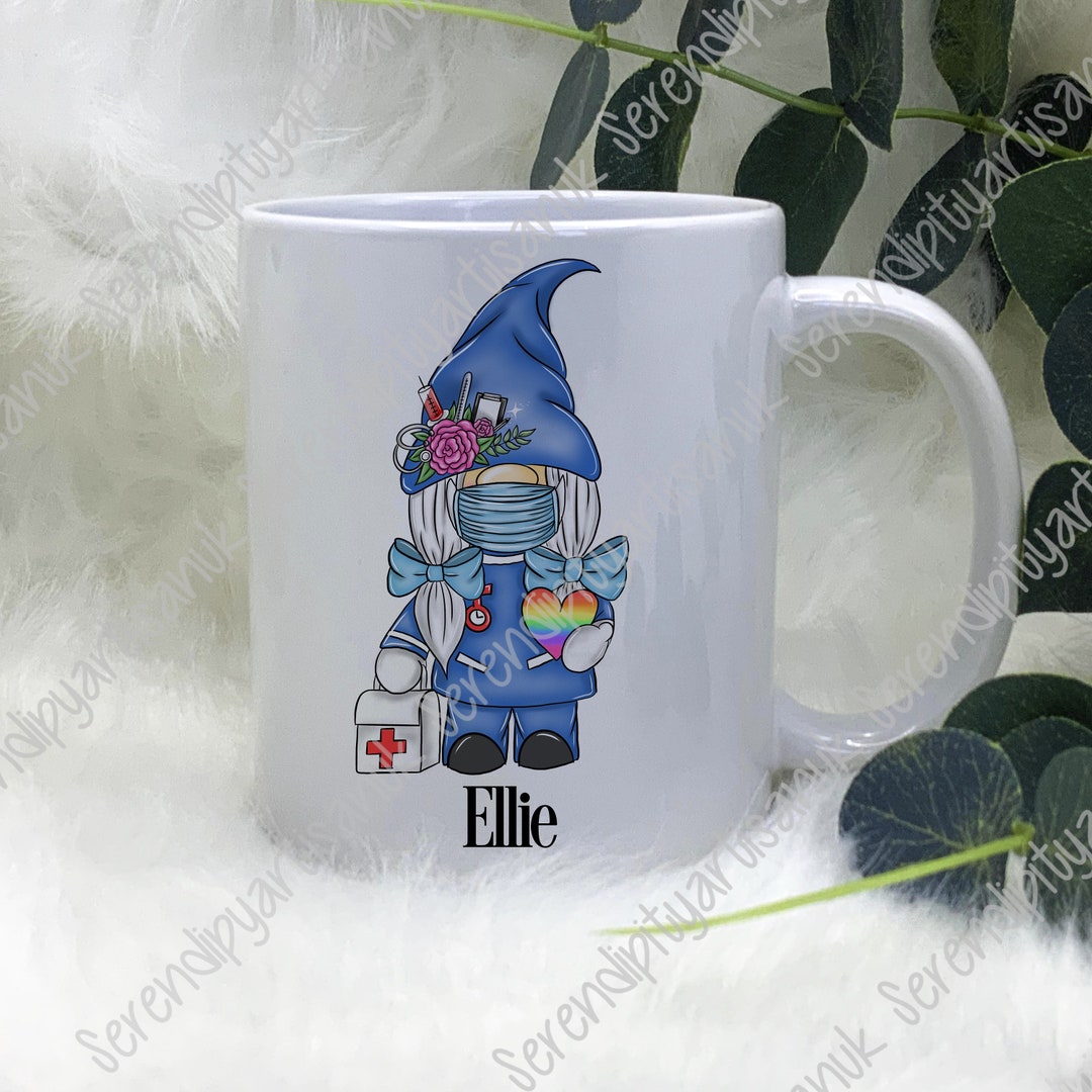 Personalised Nurse Gonk Gifts, Gonk Nurse, Coaster, Mug, Greeting Card ...