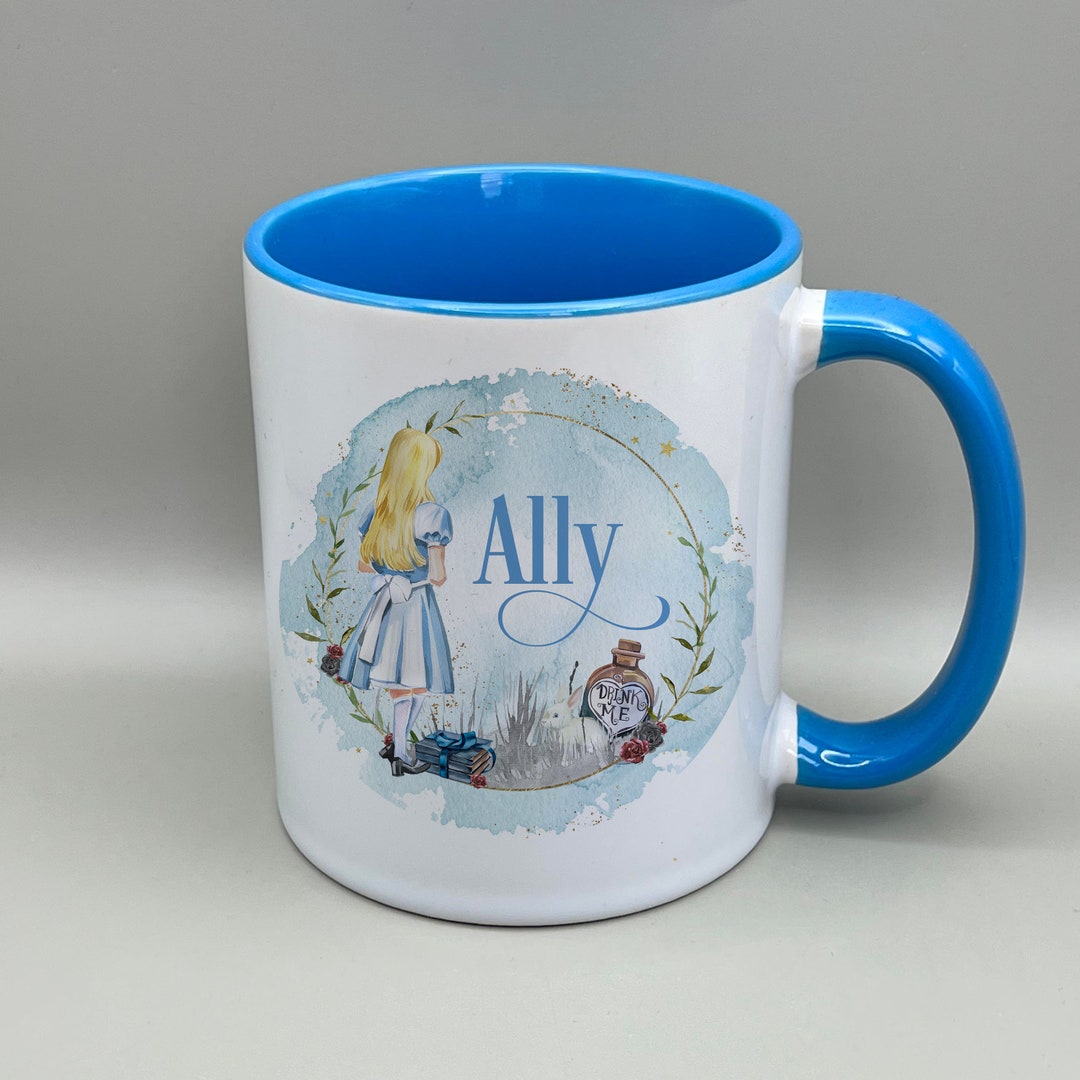 Personalised Alice in Wonderland Ceramic Mug, Fairytale Ceramic Mug ...