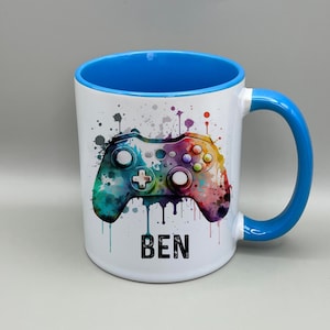 Personalised Gamer Mug, Gamer Mug & Coaster, Gaming Mug and Coaster ...