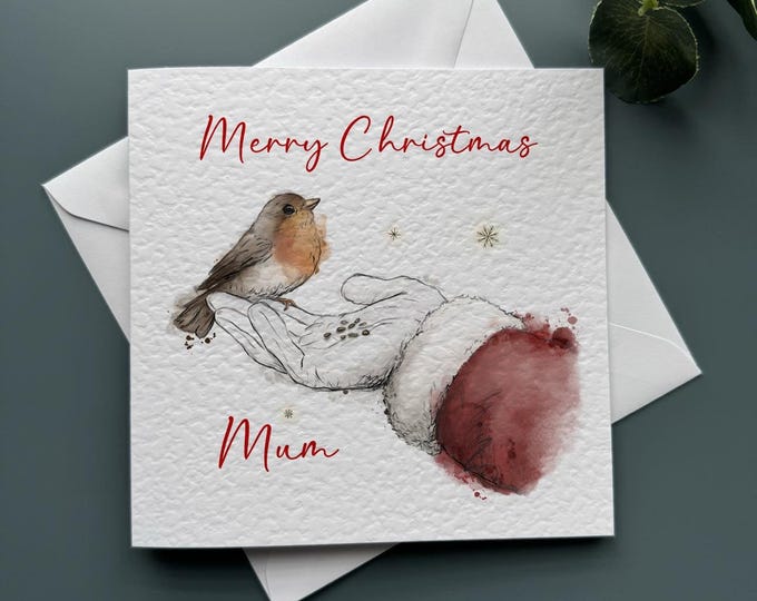 Sympathy Robin Poem Christmas Card, Sympathy Robin Personalised ...
