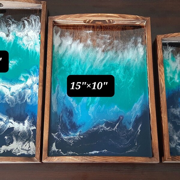 Resin Serving Tray - Etsy