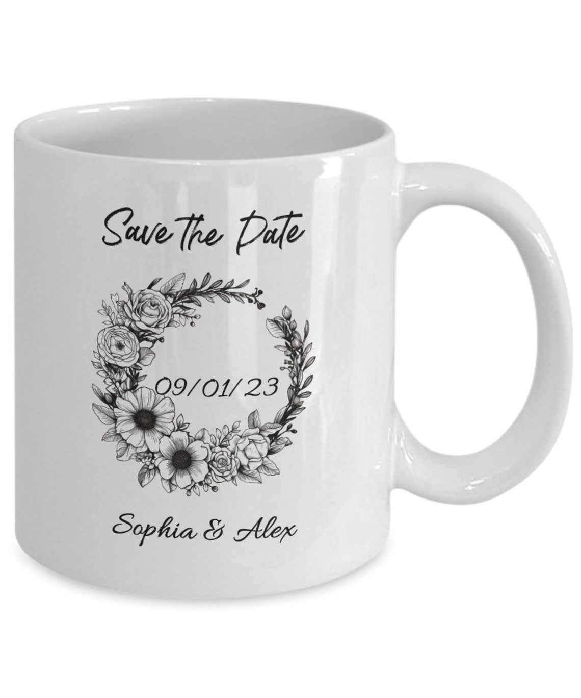 Save the Date Wedding, Wedding Date Gift, Wedding Mugs Personalized ...