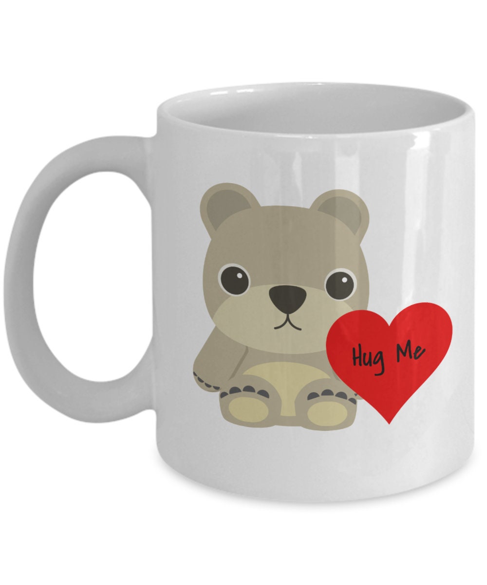 Give Me Hug Mug Give Me A Hug Mug Hug Me Cute Bear Coffee Cup Cute ...