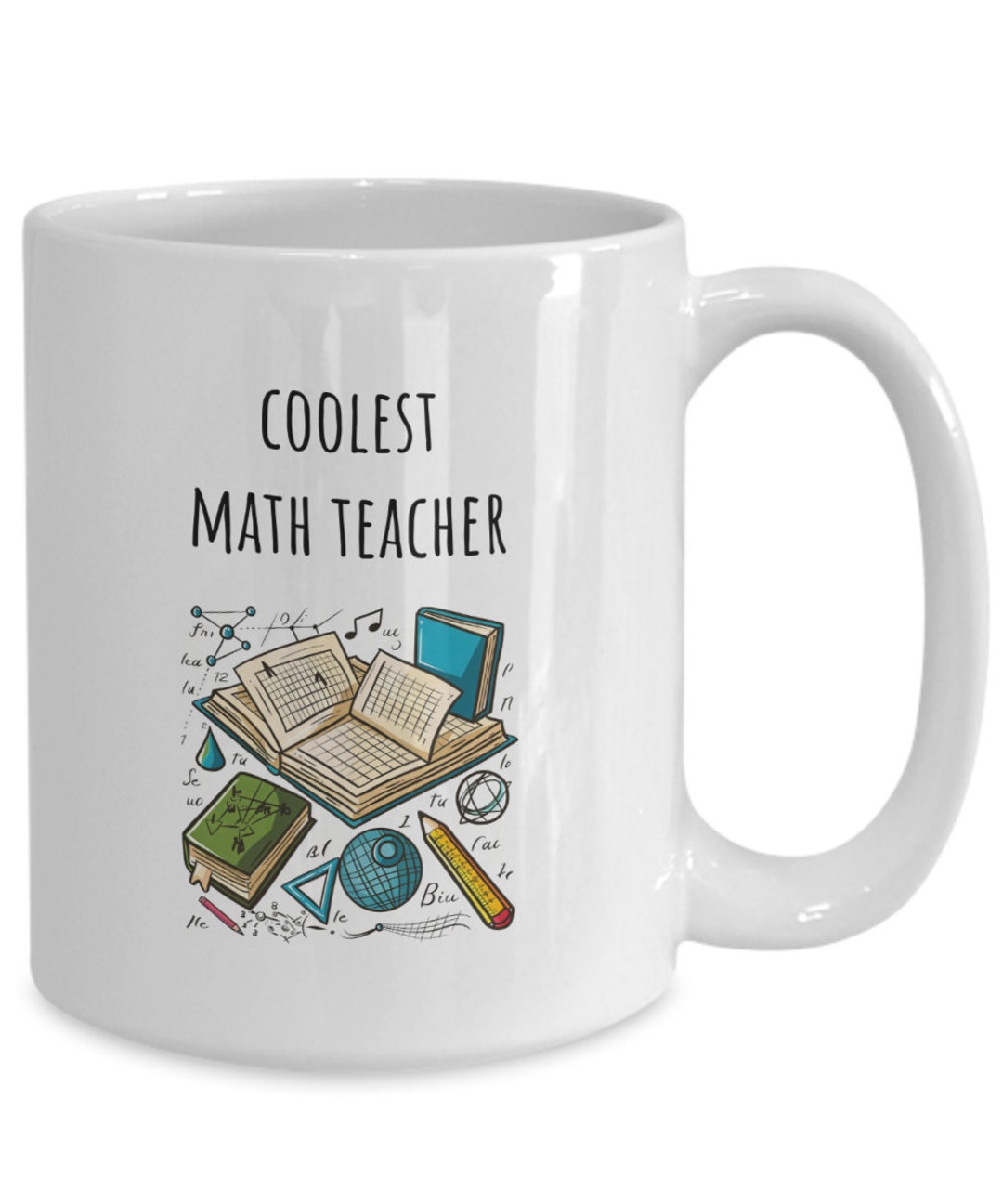 Math Teacher Mug, Coolest Math Teacher Mug, Best Math Teacher Coffee ...