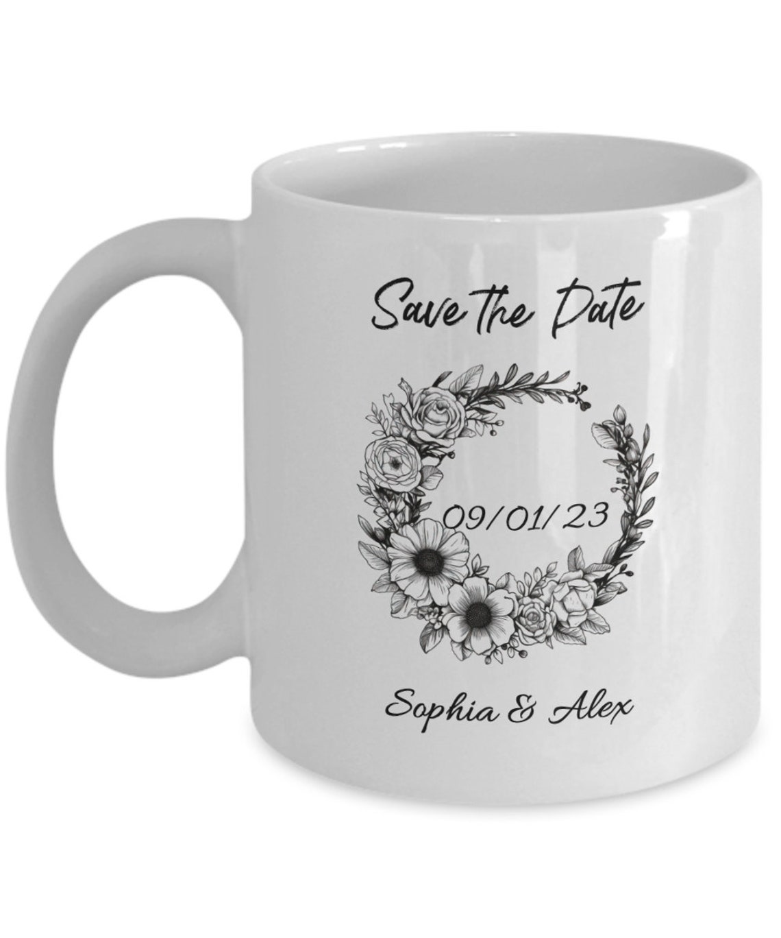 Save the Date Wedding, Wedding Date Gift, Wedding Mugs Personalized ...