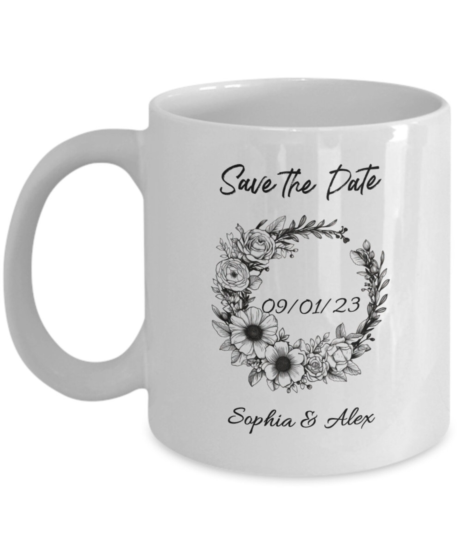 Save the Date Wedding, Wedding Date Gift, Wedding Mugs Personalized ...