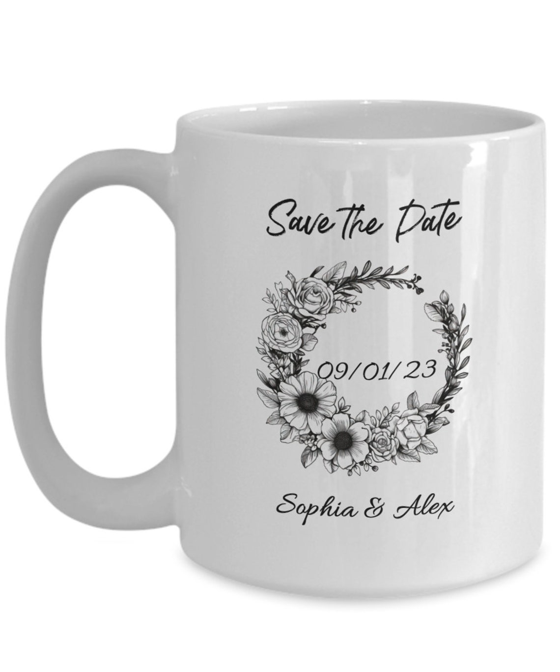 Save the Date Wedding, Wedding Date Gift, Wedding Mugs Personalized ...