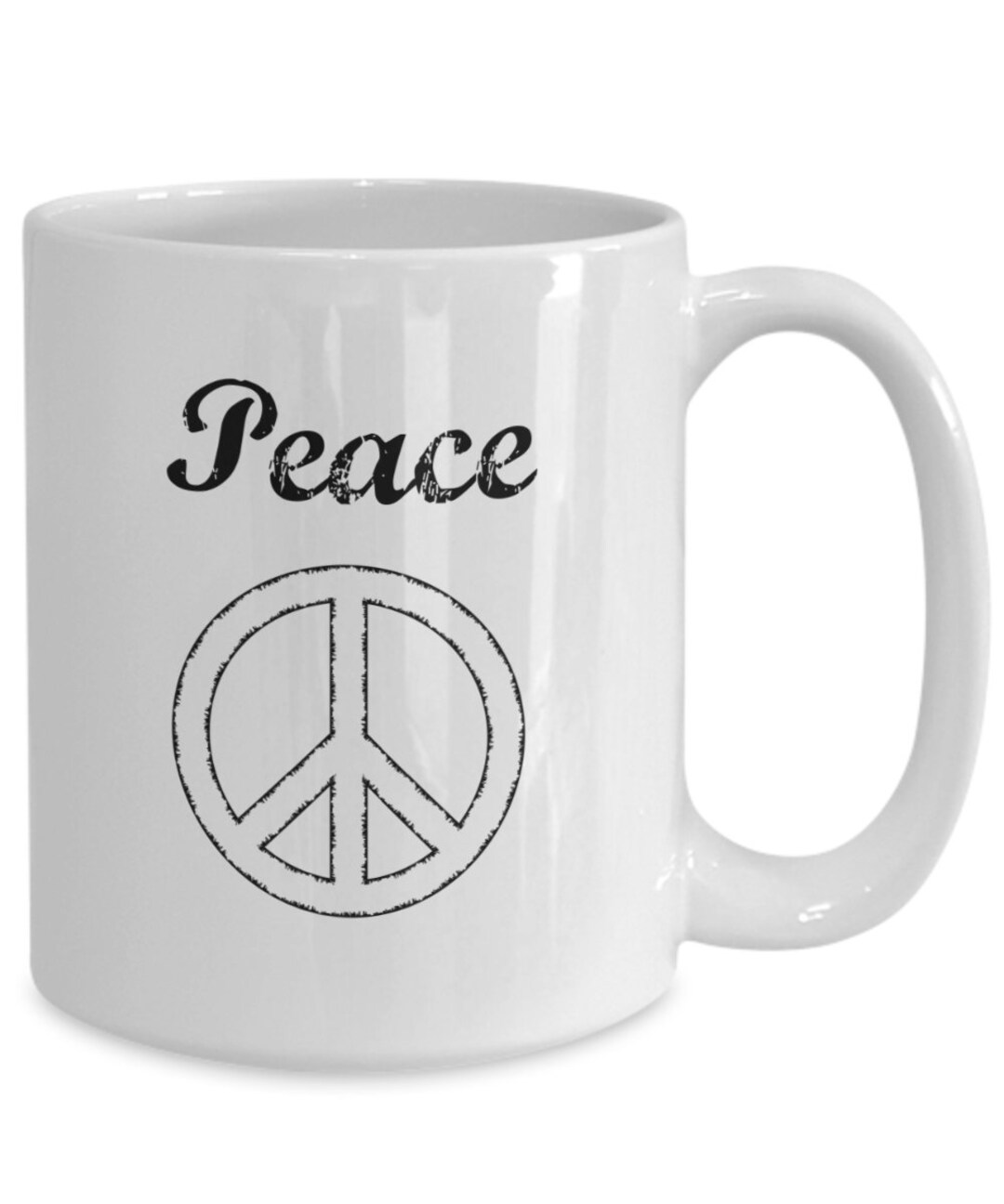 Peace Coffee Mug, Peace Coffee Cup, Peace on Earth Mug, Yoga Coffee Mug ...