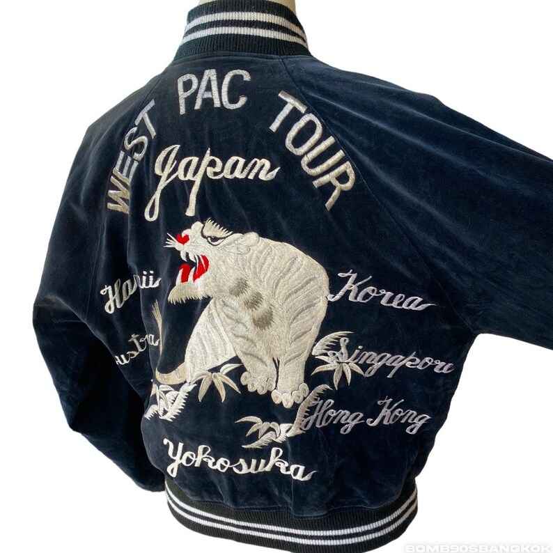 Very Rare 80s90s Sukajan Tiger and Dragon West Pac Tour - Etsy