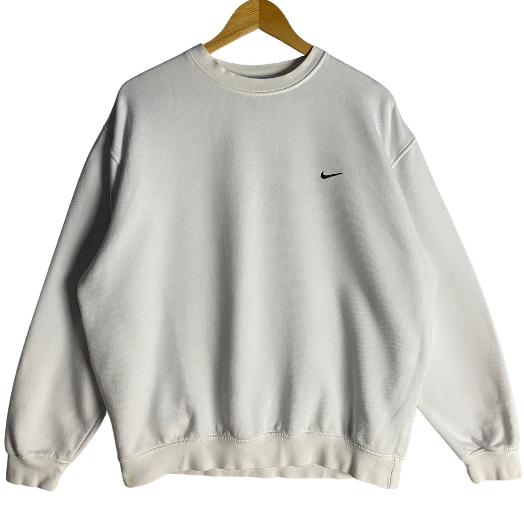 Suéter vintage Nike Essential bordado Swoosh Crewneck Sudadera | Etsy