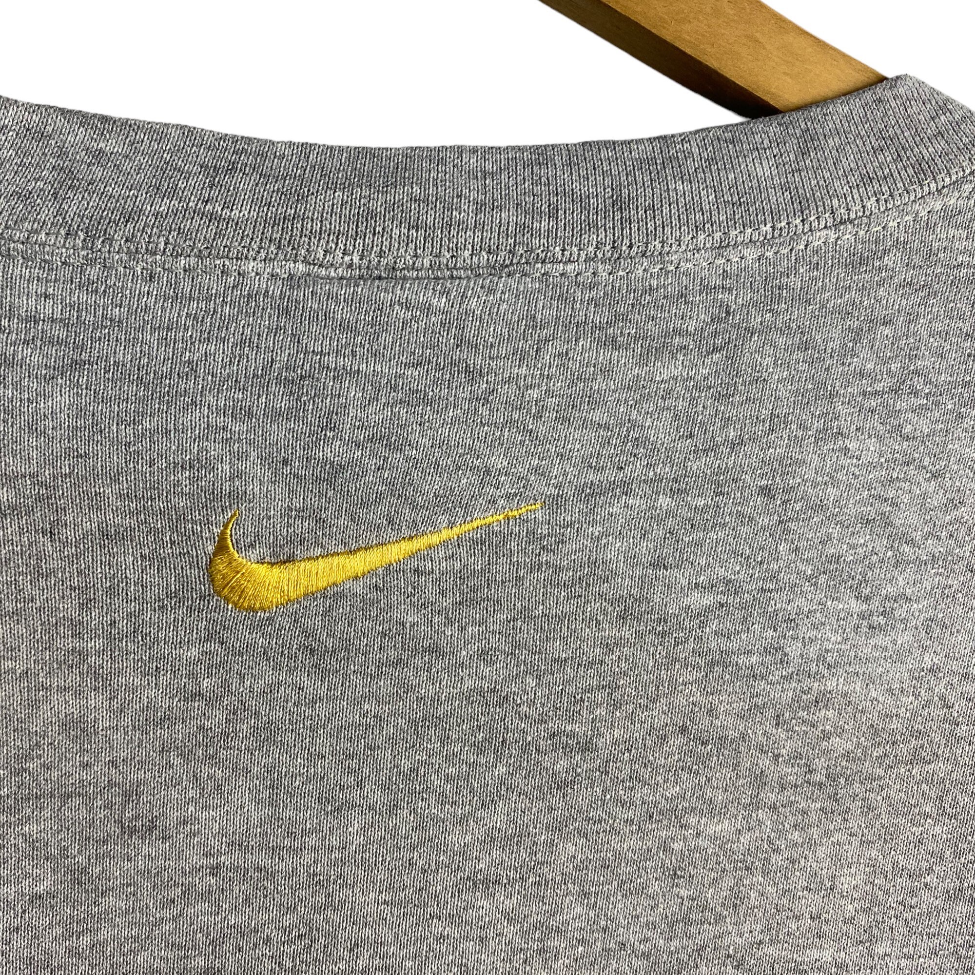Rare!!vintage 90s Nike Team Swoosh, Central Logo Embroidered Crewneck ...