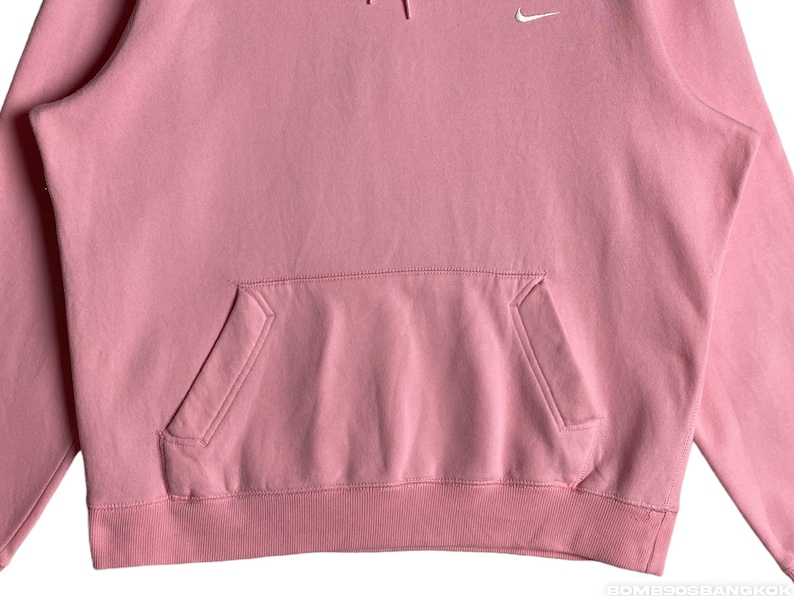 Authentic NIKE Essential Pink Mini Logo Hoodie Embroidered - Etsy