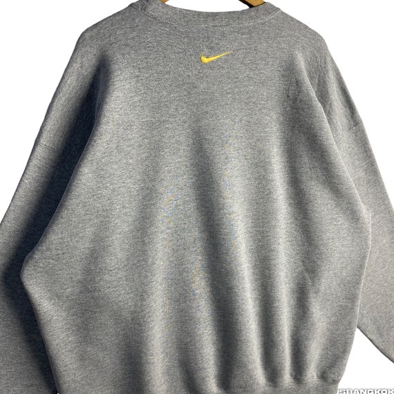 Rare!!Vintage 90s Nike Team Swoosh, Central Logo Embr… - Gem