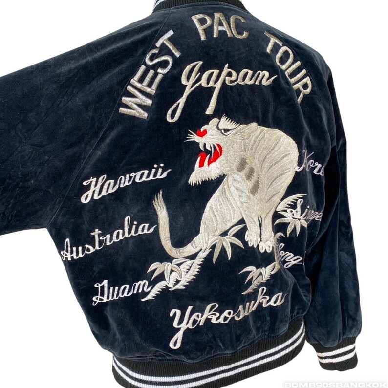 Very Rare 80s90s Sukajan Tiger and Dragon West Pac Tour - Etsy