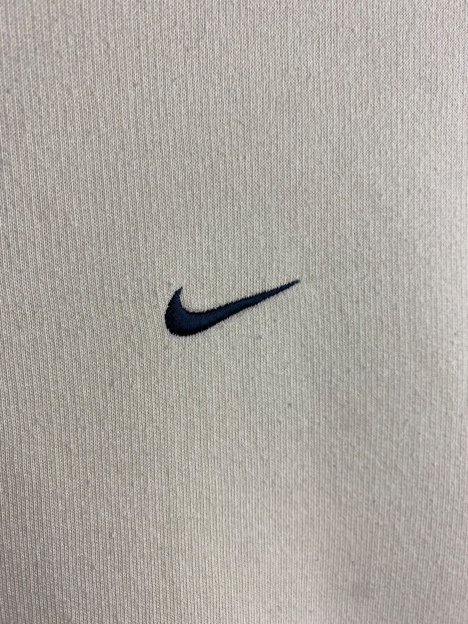 Vintage 00s NIKE Essential Logo Embroidered Solo Swoosh Cream , Black ...