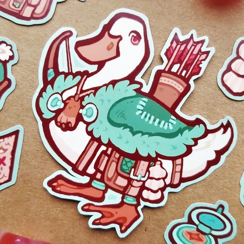 Fantasy Dnd Vinyl Duck Sticker Set Druid Herbalist dungeons - Etsy