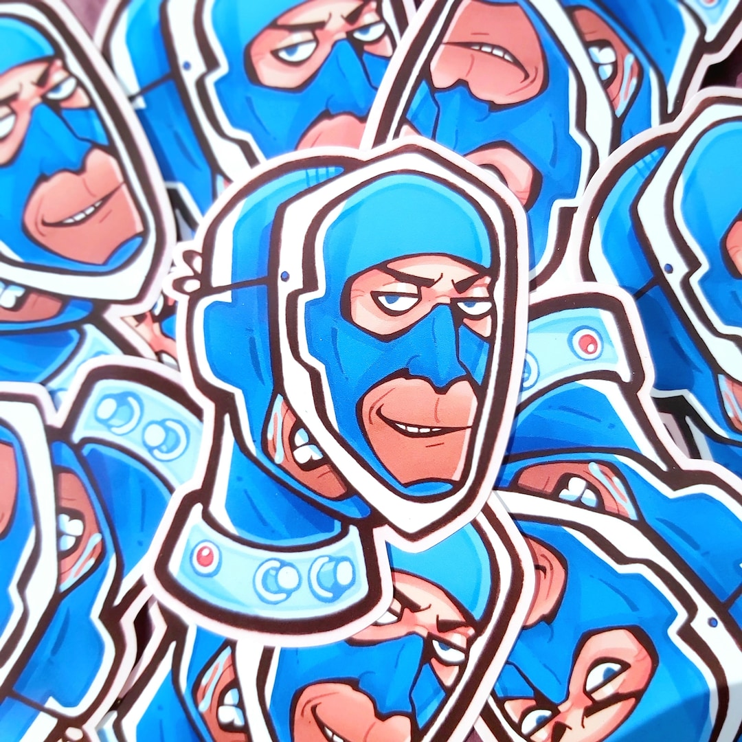 TF2 Spy Wojak Sticker | Glossy Vinyl Gaming Nerd Sticker for Laptops ...