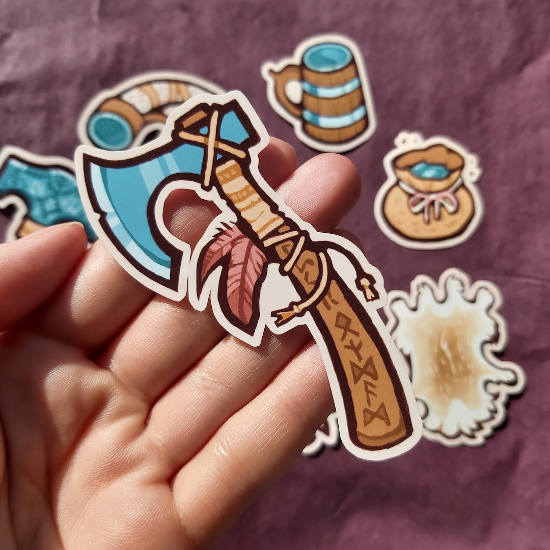Viking Sticker Set of 8 | Norse Pagan Gothic Medieval Scandinavian ...