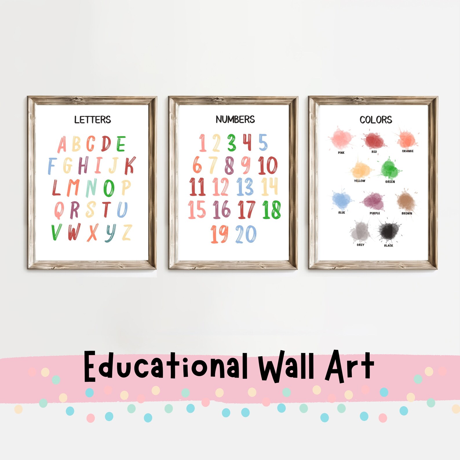 Montessori Classroom Decor,set of 8 Educational Posters for Toddlers ...
