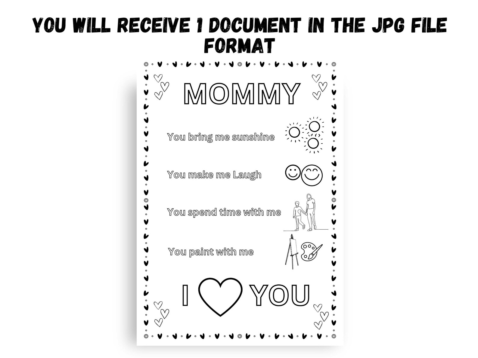 Mother's Day Printable, All About My Mom, Mothers Day Gift, Card for ...