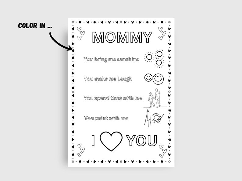 Mother's Day Printable, All About My Mom, Mothers Day Gift, Card for ...