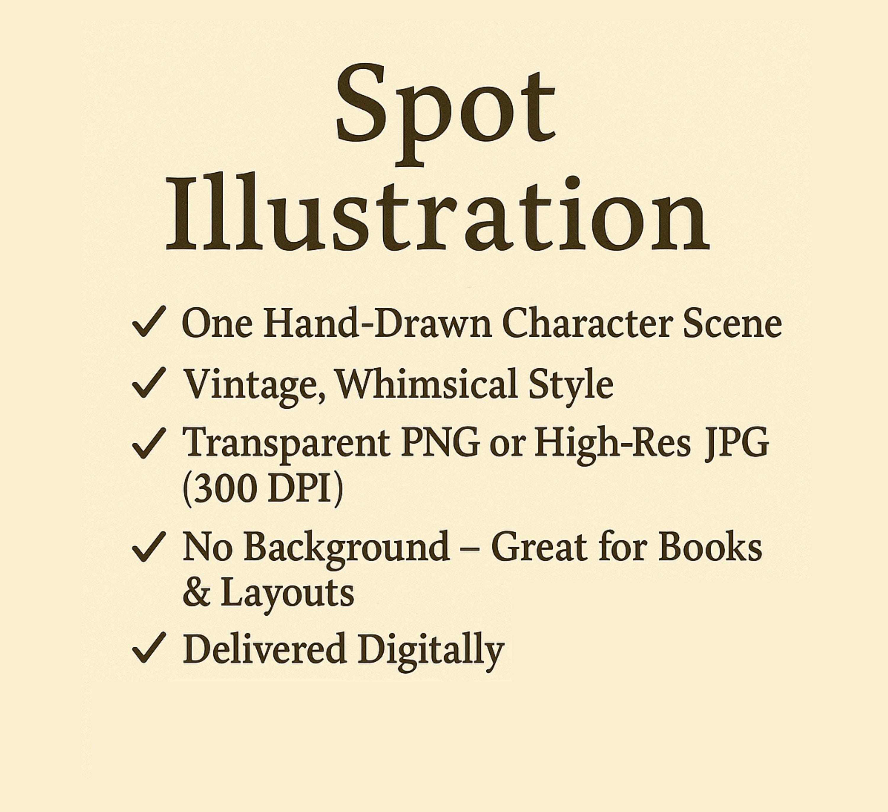 Custom Spot Illustration, Hand Drawn Children's Book Illustration No ...