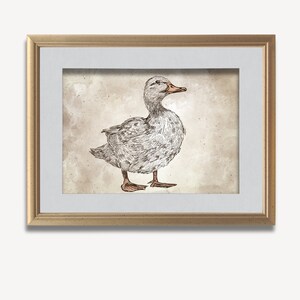 Vintage Duck Gallery Wall Print, Nursery Art Printable, Gender Neutral ...