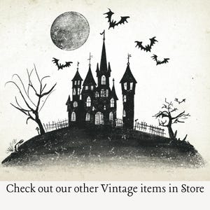 Vintage Halloween Wall Art Printable, Ghosts and Pumpkins Print ...