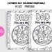 Fathers Day Printable Coloring Page, Dad Instant Download, Kids Gift ...