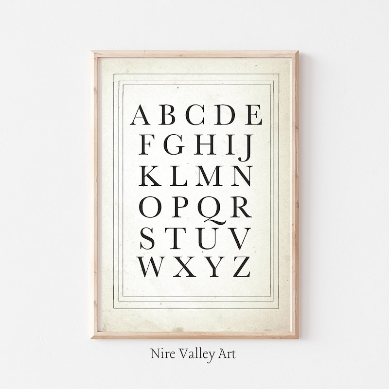 Abc Nursery Print - Etsy