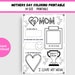 Mother's Day Coloring Page Printable All About My Mom Instant Download ...