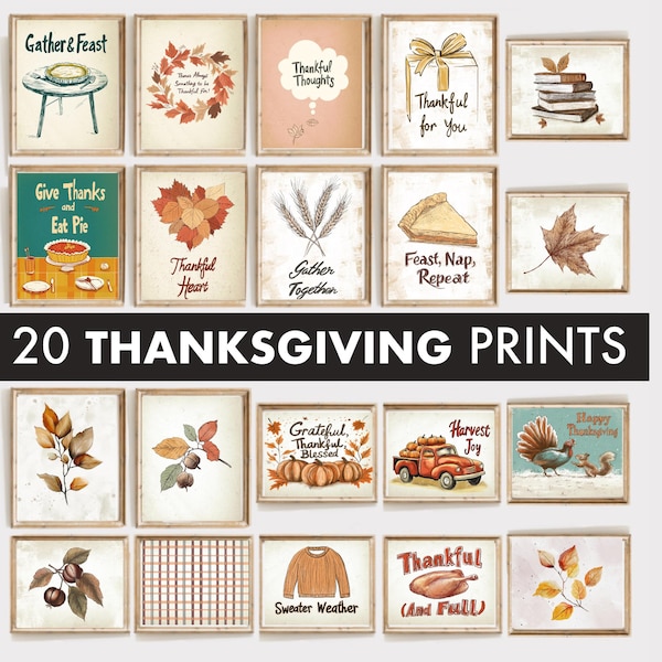 Thanksgiving Wall Decor - Etsy