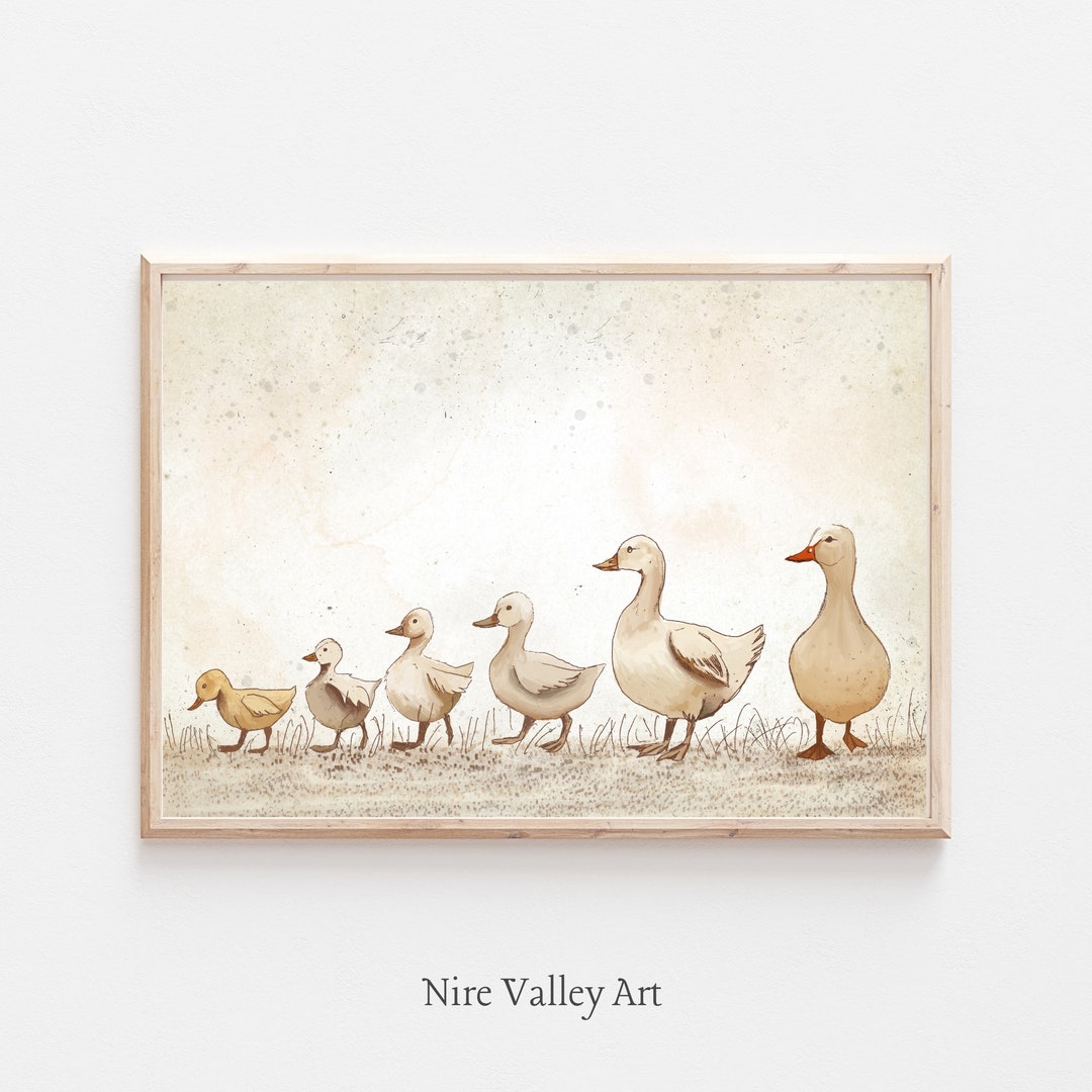 Cottage -core Print, Farmhouse Geese, Cottage -core Print, Country ...