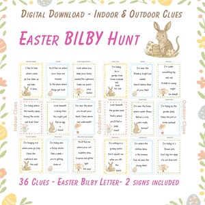 Easter BILBY Scavenger Hunt for Kids, Indoor Outdoor Treasure Hunt ...