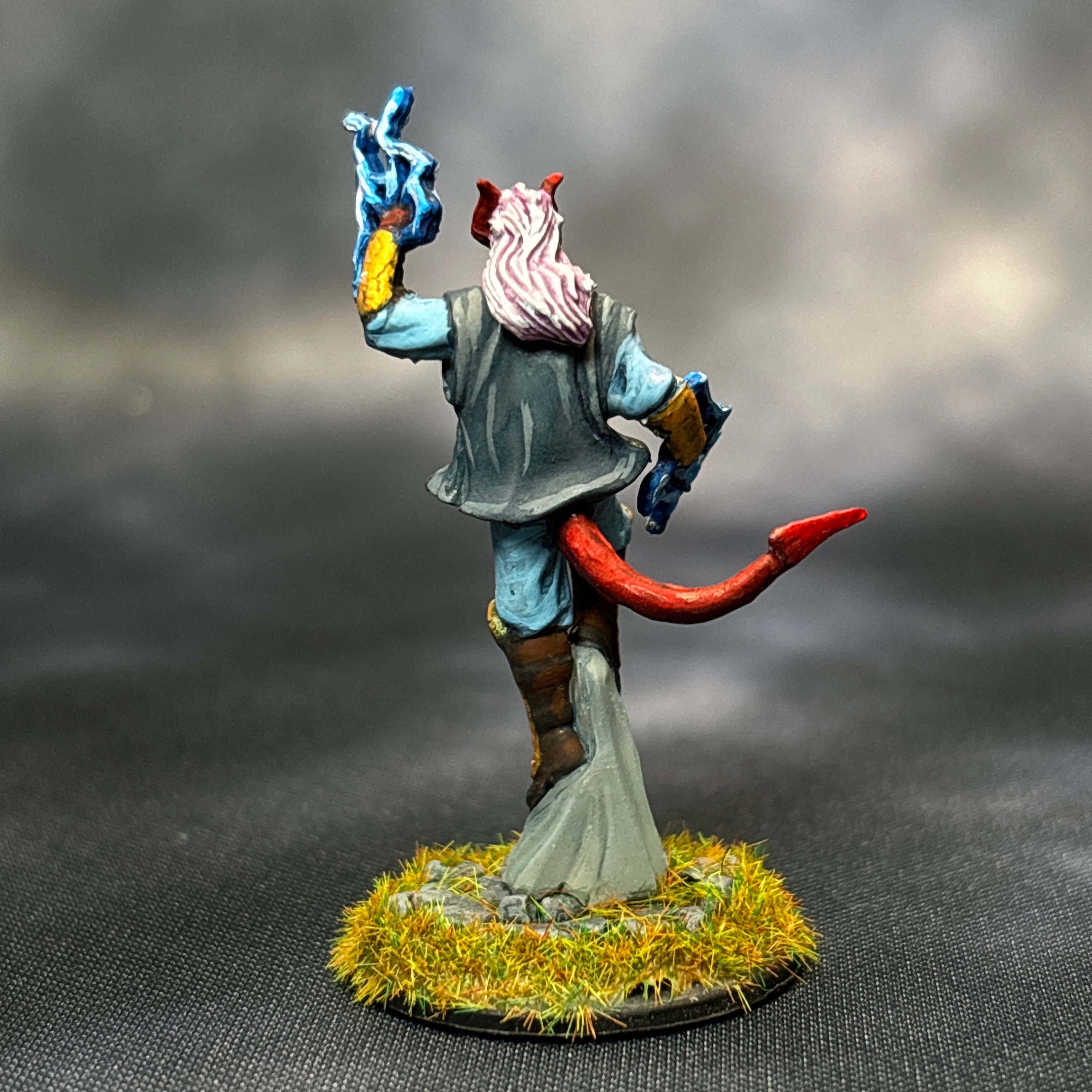 Painted Male Tiefling Warlock, Lightning, Dungeons and Dragons ...